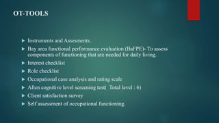 Forensic Psychiatry in Occupational Therapy | PPTX