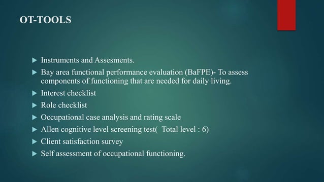 Forensic Psychiatry in Occupational Therapy | PPTX