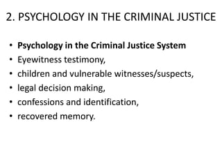 forensic psychology introduction | PPT