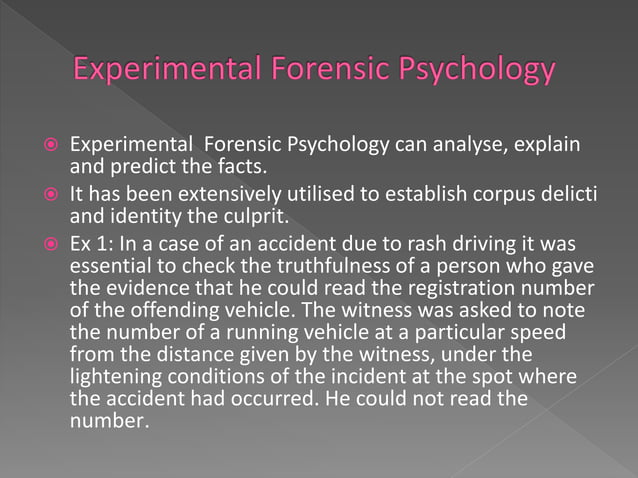 Forensic psychology introduction | PPTX