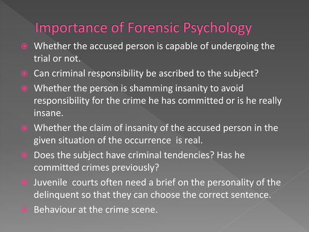 Forensic psychology introduction | PPTX
