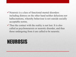 Forensic psychology- psychological disorders | PPTX