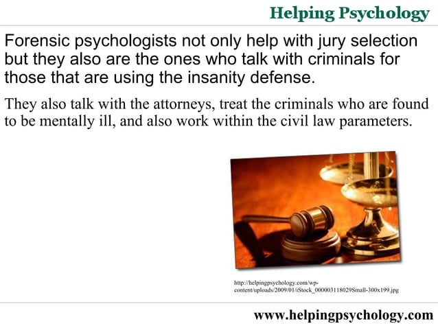 Forensic Psychology Careers | PPT | Law