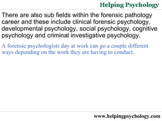 Forensic Psychology Careers | PPT