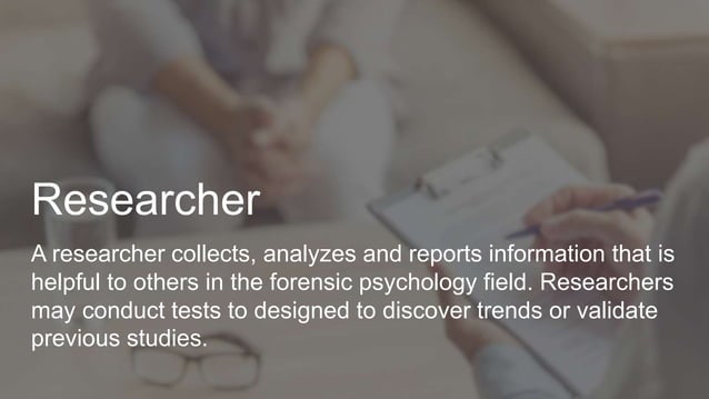 Forensic Psychology Career Guide | PPTX