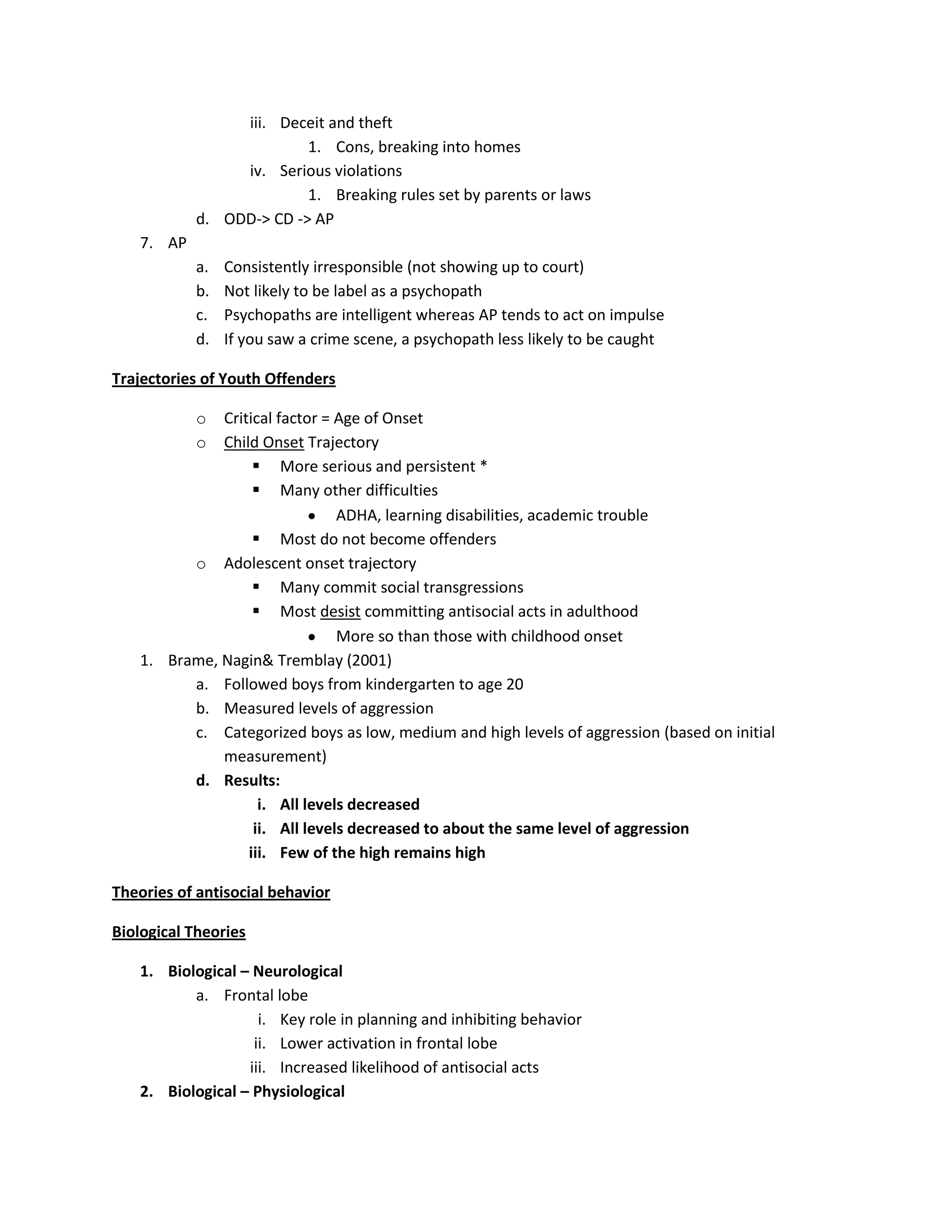Tai's Forensic Psychology Notes | DOCX | Crime & Harmful Acts to ...