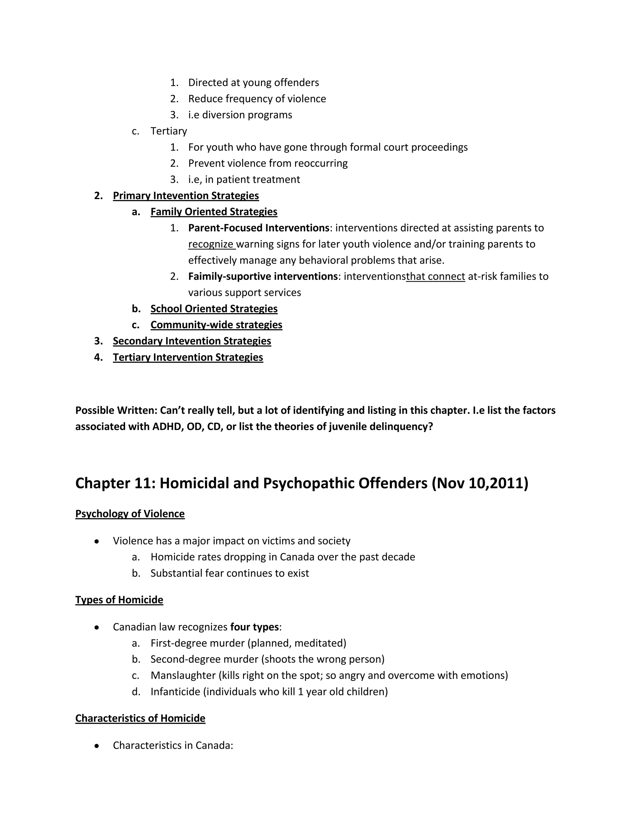 Tai's Forensic Psychology Notes | DOCX