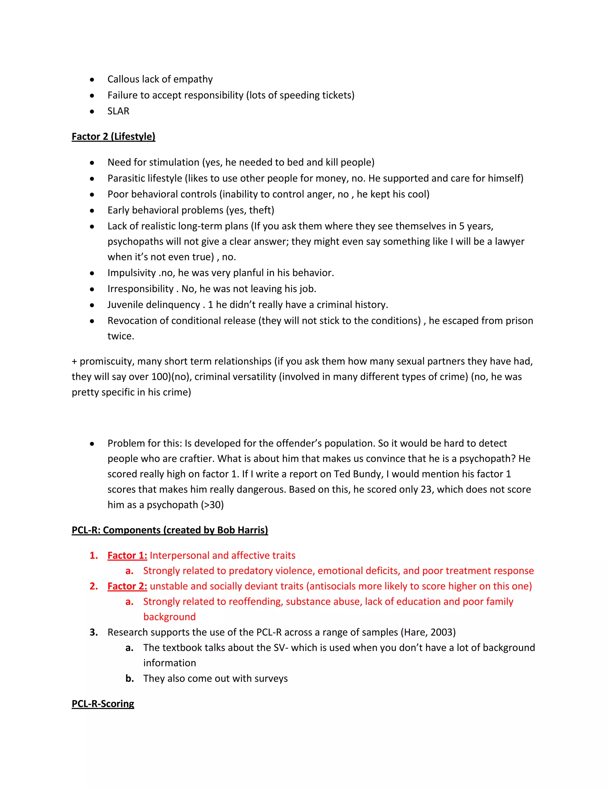 Tai's Forensic Psychology Notes | DOCX