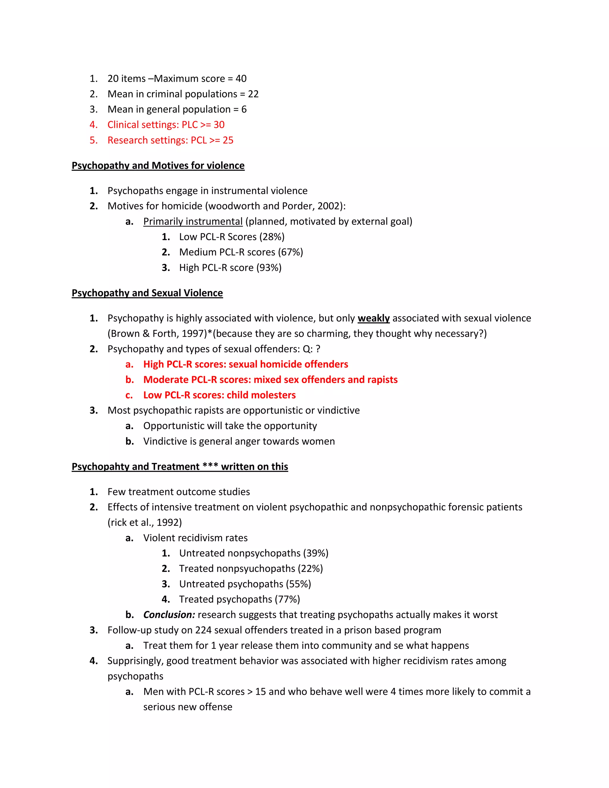 Tai's Forensic Psychology Notes | DOCX