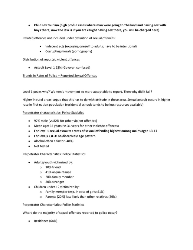 Tai's Forensic Psychology Notes | DOCX | Crime & Harmful Acts to ...