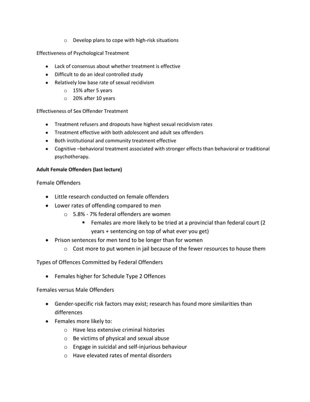 Tai's Forensic Psychology Notes | PDF