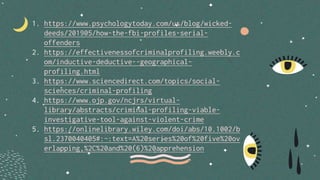 CRIMINAL PROFILING | PPTX