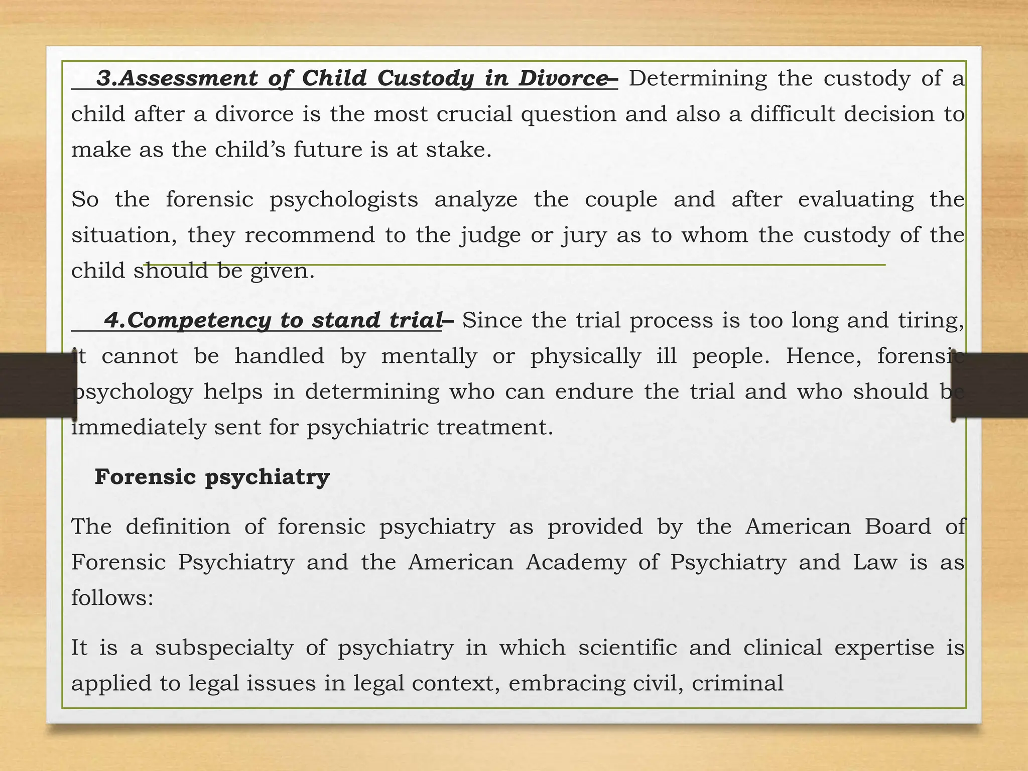 Forensic psychology unit 1.pptx.......... | PPTX | Mental Health ...