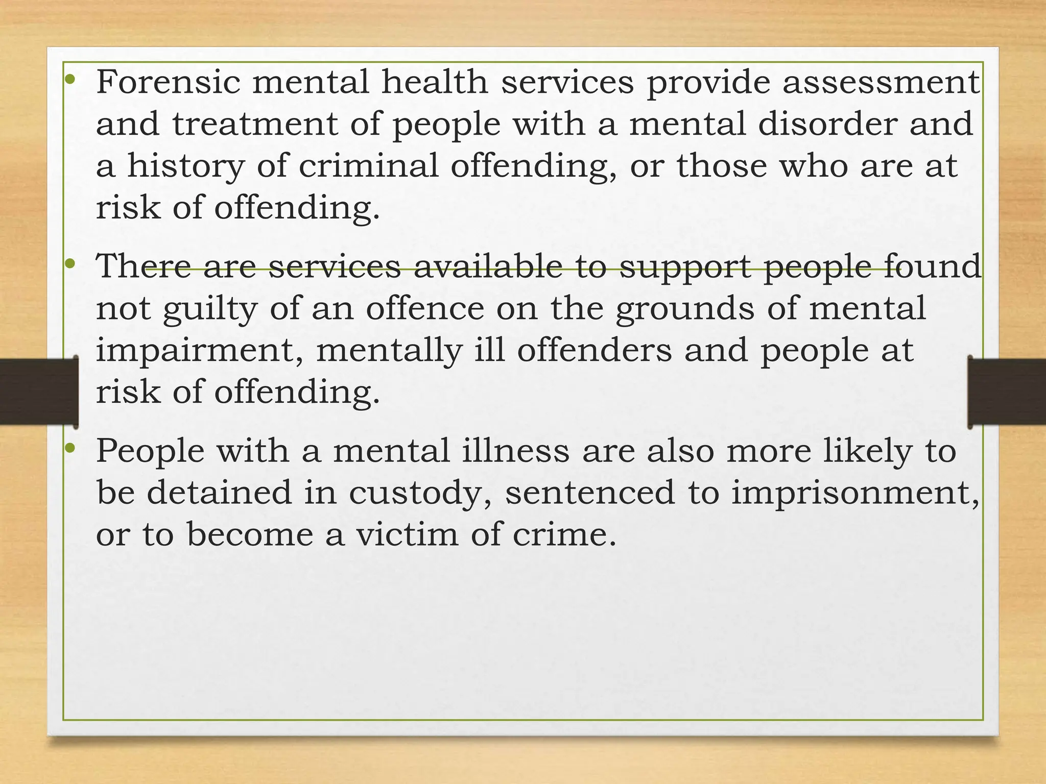 Forensic psychology unit 1.pptx.......... | PPTX | Mental Health ...