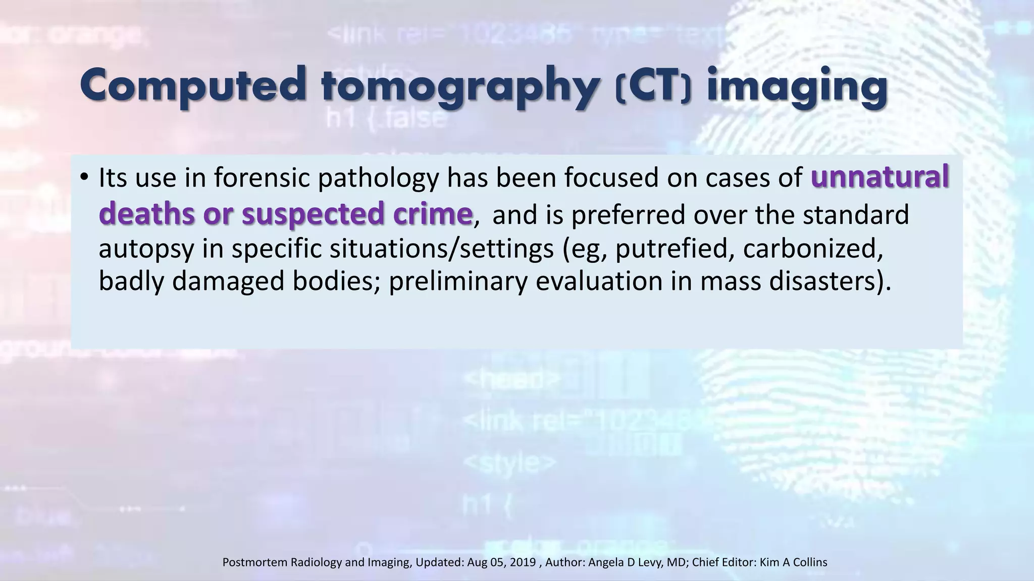 Forensic Radiology | PPTX