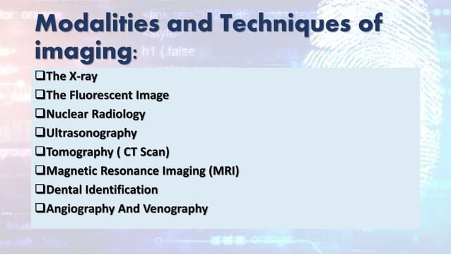Forensic Radiology | PPTX