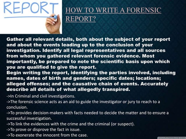 forensic report.pptx | Law