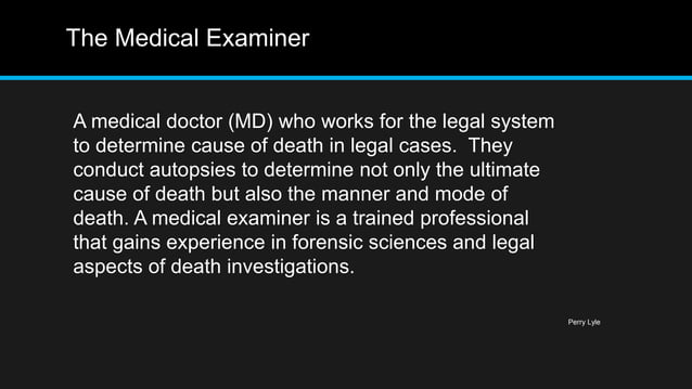 Forensics cause & manner of death | PPTX