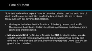 Forensics cause & manner of death | PPTX