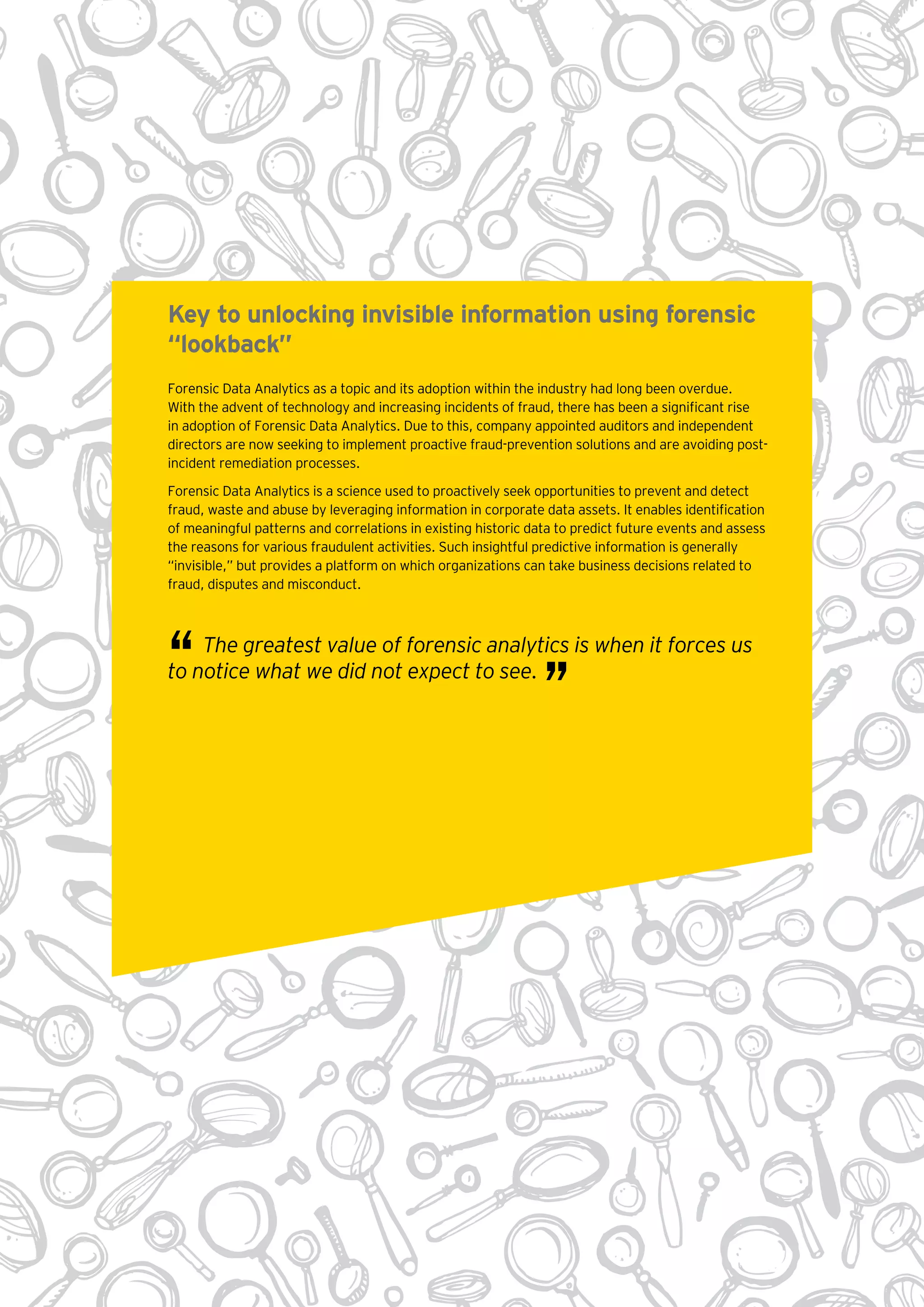 Evolution Of Forensic Data Analytics Ey India Pdf