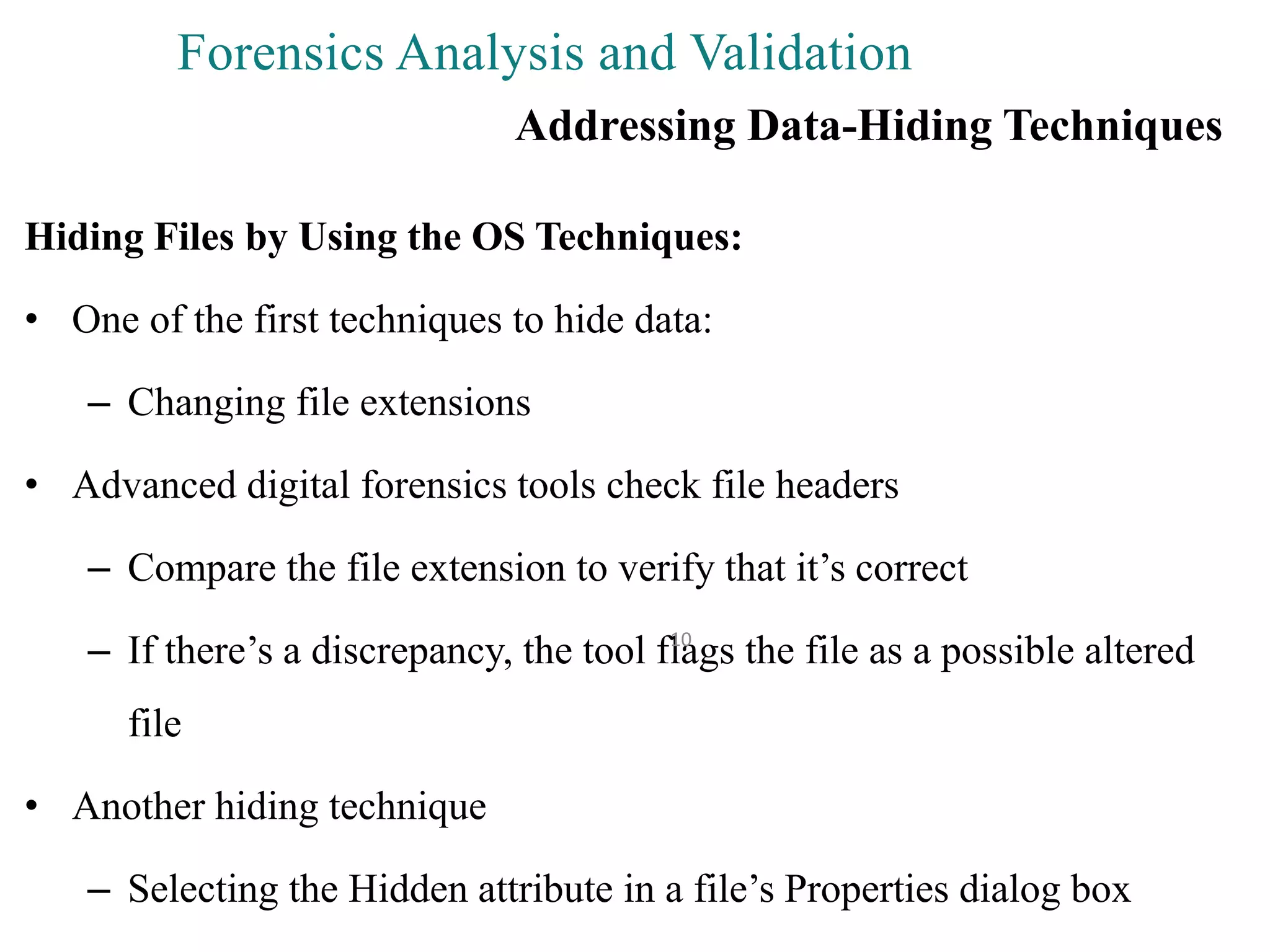 Forensics Analysis and Validation | PDF