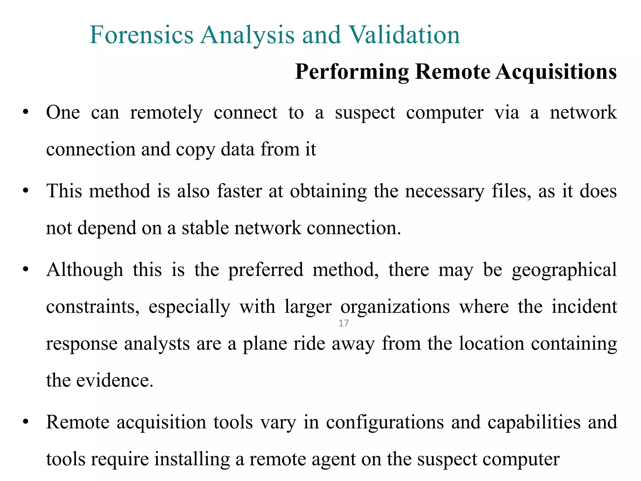 Forensics Analysis and Validation | PDF