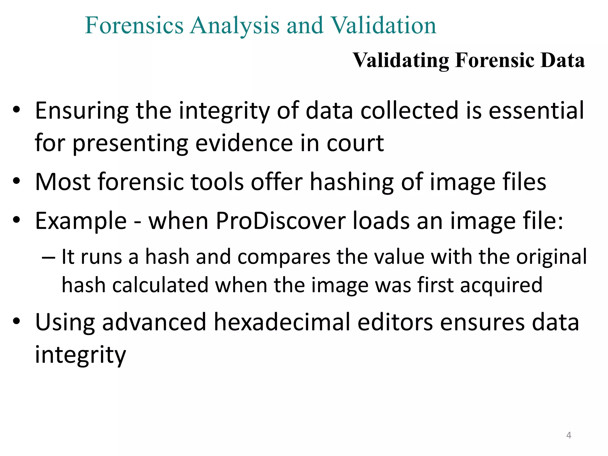 Forensics Analysis and Validation | PDF