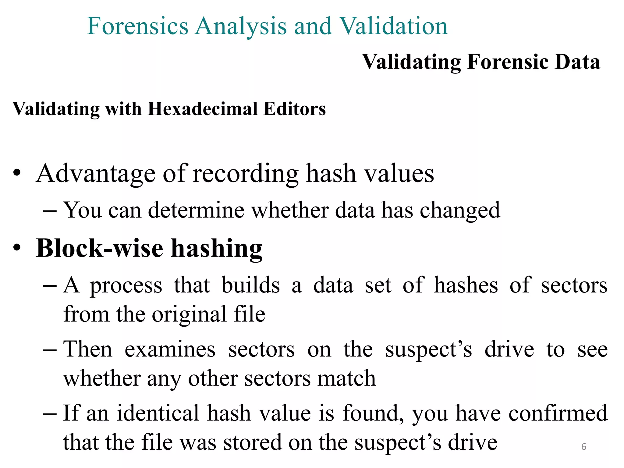 Forensics Analysis and Validation | PDF
