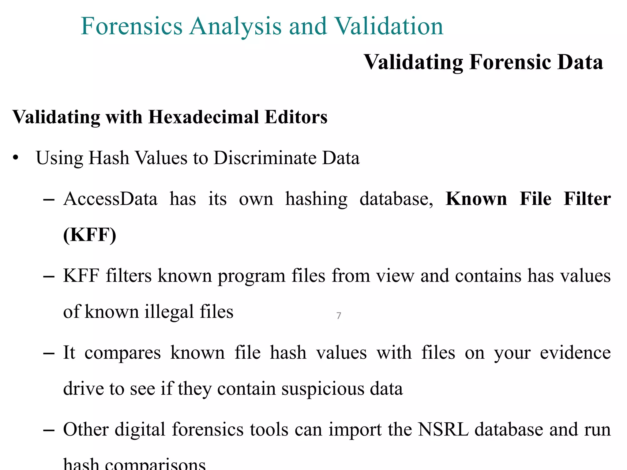 Forensics Analysis and Validation | PDF
