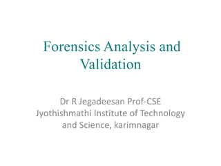 Forensics Analysis and Validation | PDF
