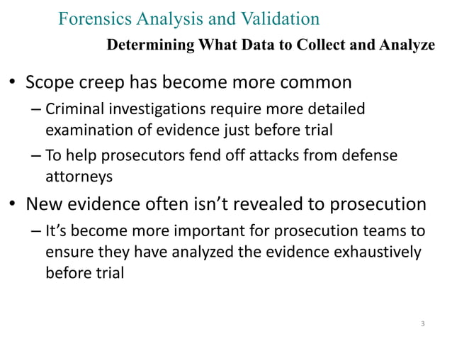 Forensics Analysis and Validation | PDF