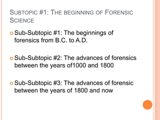 Forensic Science | PPTX | Science