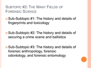 Forensic Science | PPTX | Science