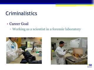 M.S. Forensic Science at the University of New Haven Overview | PPTX