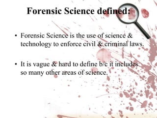 Forensic Science | PPTX