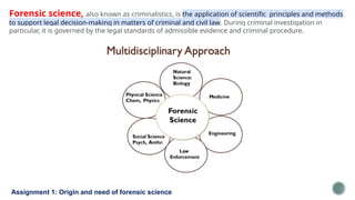 "Unlocking The Power of Forensic Science | PPTX