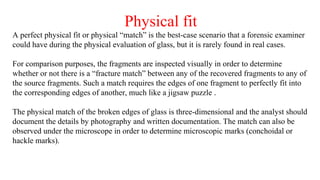 Forensic science soil and glass final | PPT