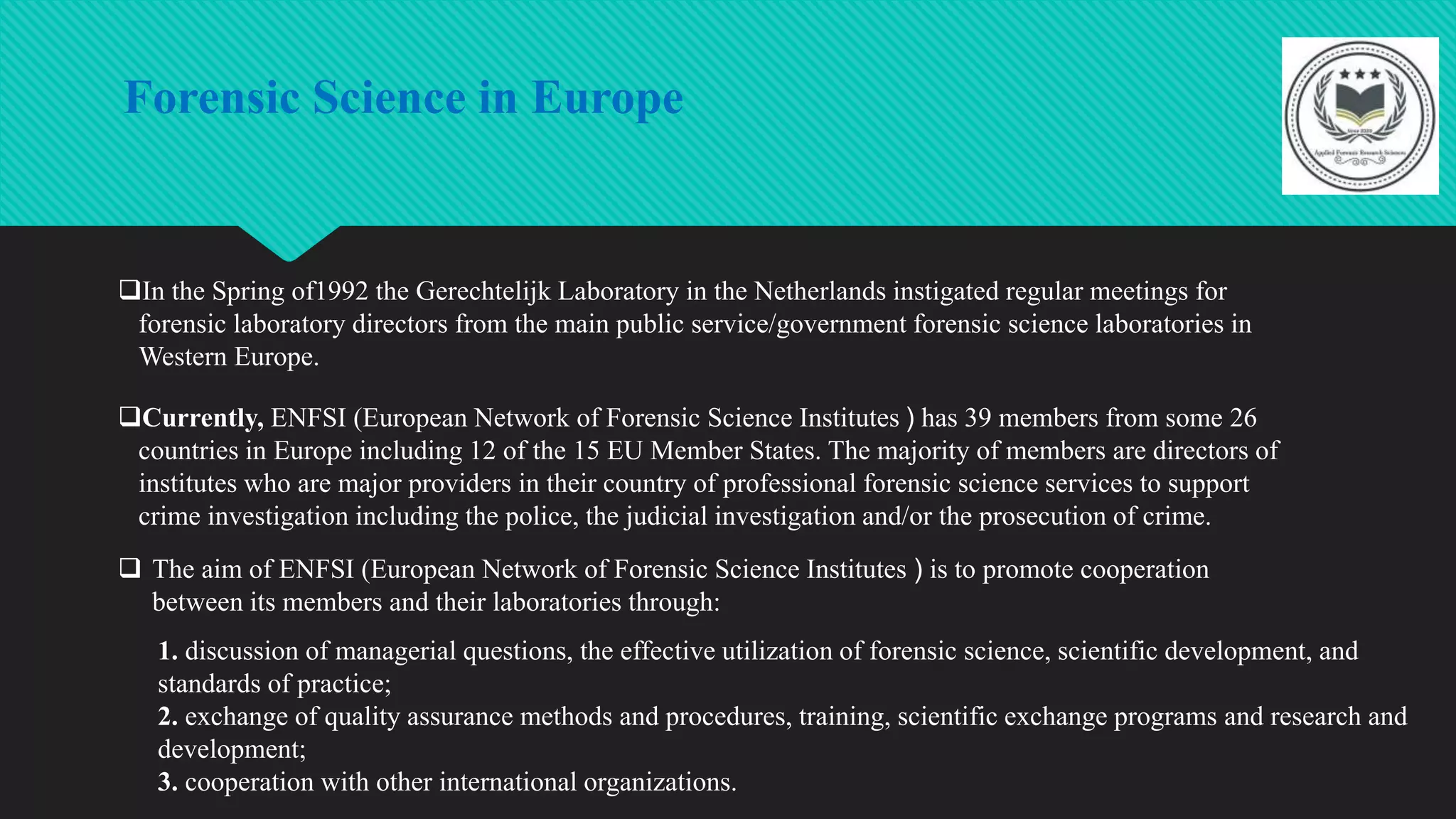 Forensic Science around the world | PPTX