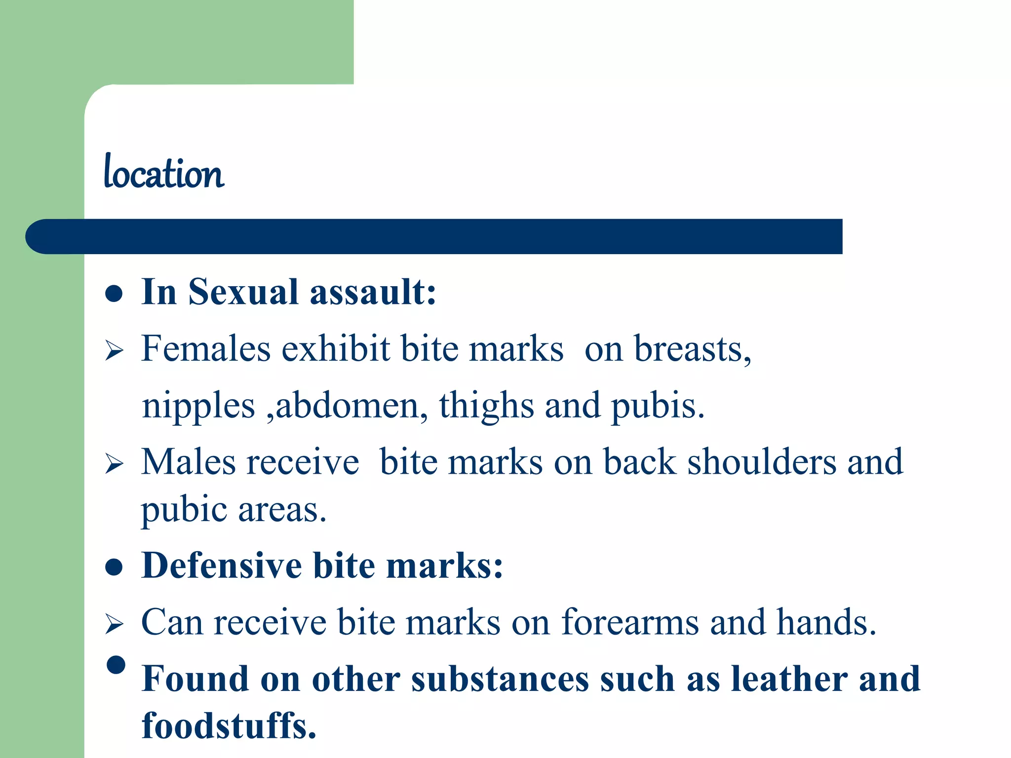 Forensic science bite marks | PPT