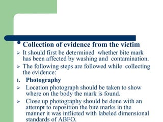 Forensic science bite marks | PPT