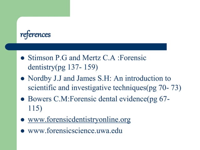 Forensic science bite marks | PPT | Dental Health | Diseases and Conditions