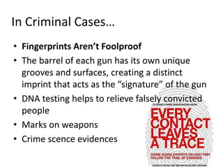 Forensic Science in Daily Life | PPT