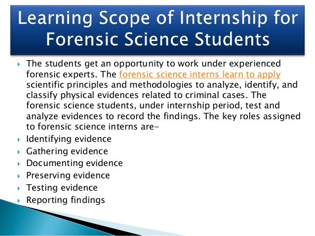 Forensic Science Internships.pptx