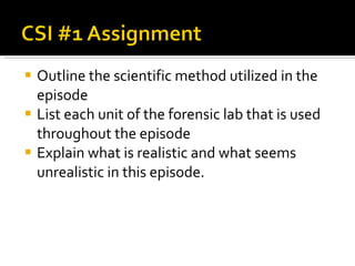 Forensic science intro | PPT