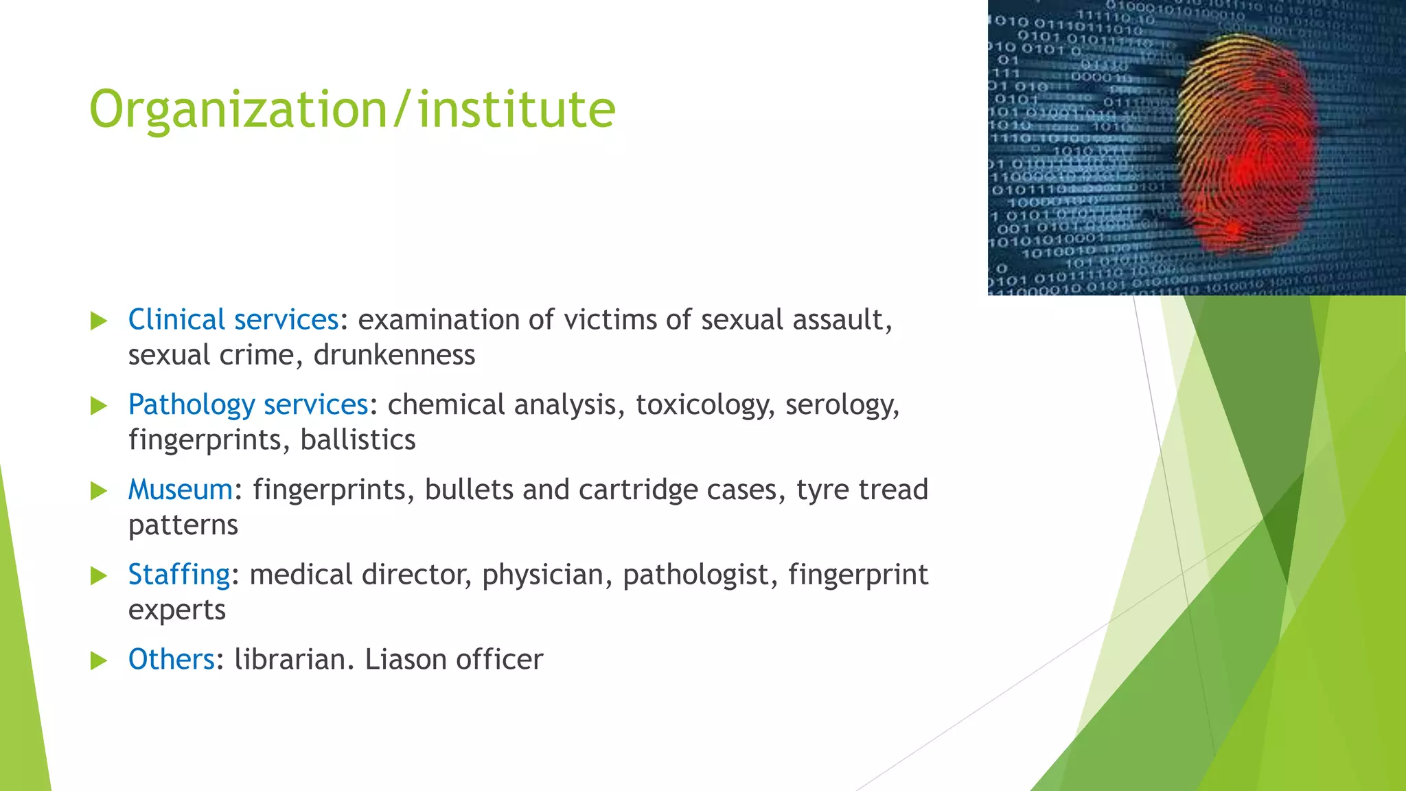 Forensic Science Laboratory Ppt
