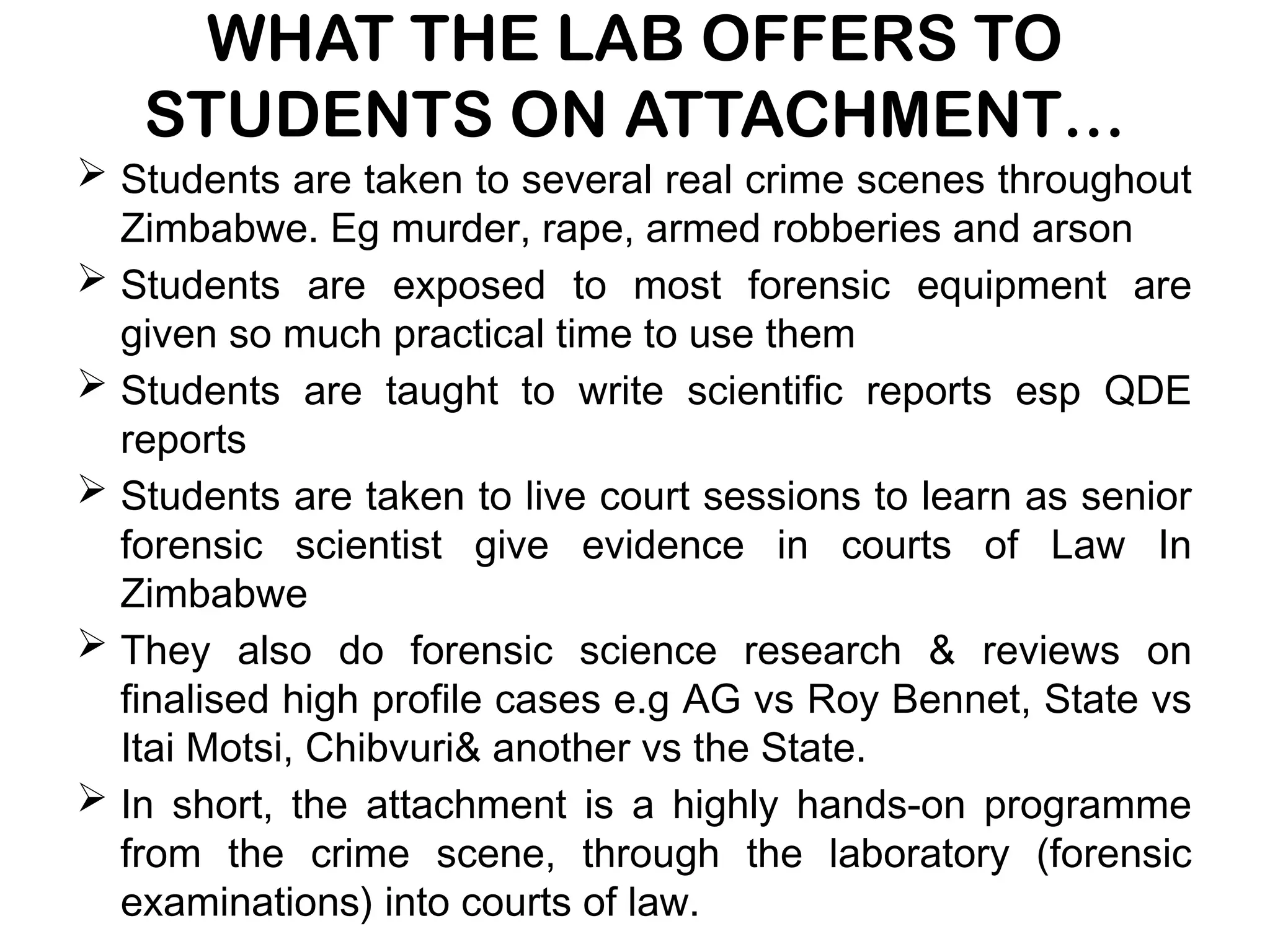 Forensic Science Lab Presentation Pptx Pptx