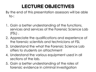 Forensic Science Lab Presentation Pptx Pptx
