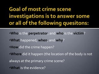Forensic science powerpoint | PPTX