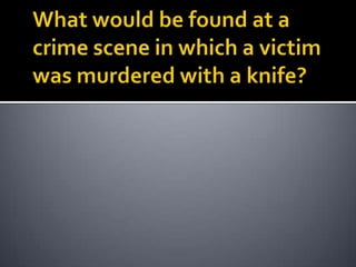 Forensic science powerpoint | PPTX