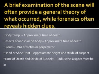 Forensic science powerpoint | PPTX